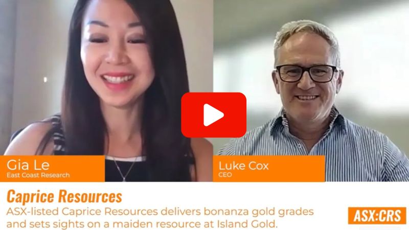 East Coast Research - Leadership Talks with Caprice Resources (ASX ...