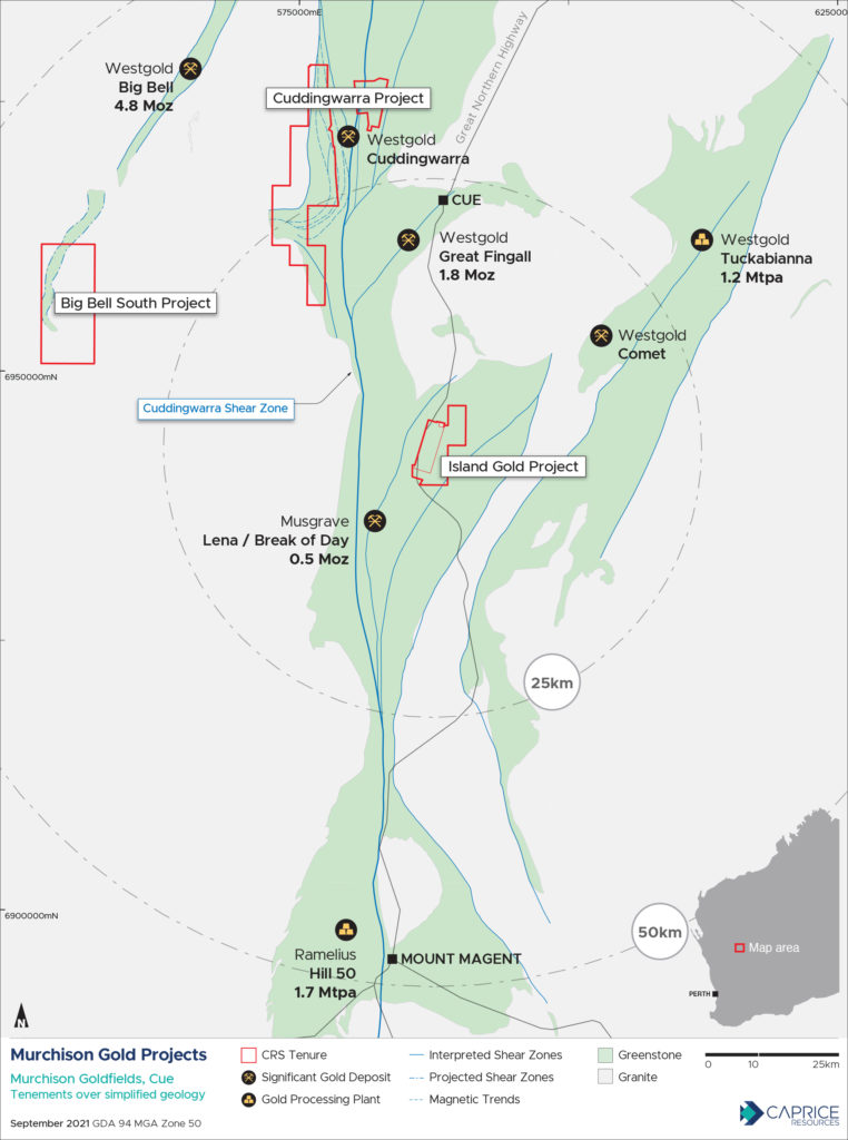 Murchison Projects • Caprice Resources